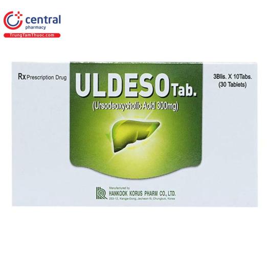 [CHÍNH HÃNG] Thuốc Uldeso Tab. điều trị nghẽn ống mật và túi mật