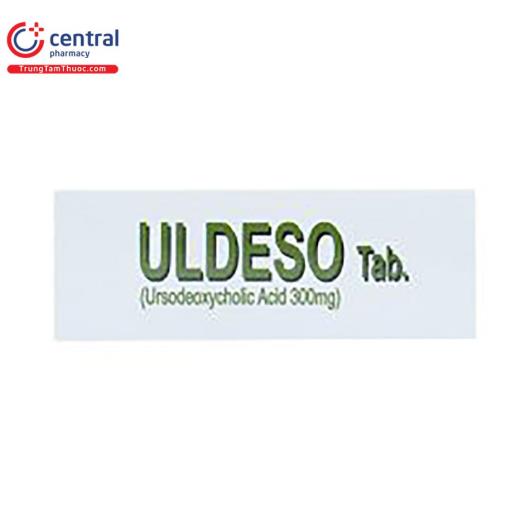 [CHÍNH HÃNG] Thuốc Uldeso Tab. điều trị nghẽn ống mật và túi mật