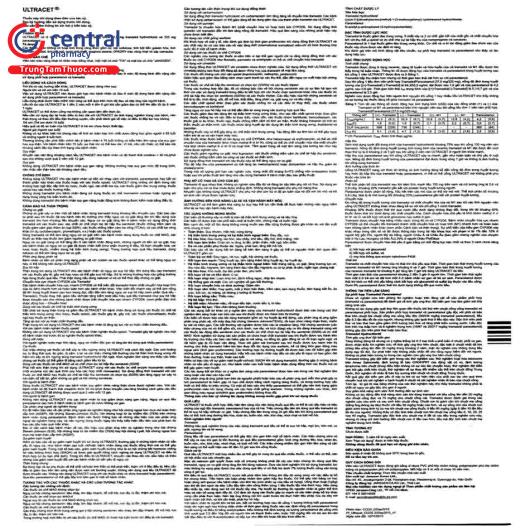 Thuốc Ultracet tab. - Giải pháp giảm đau nhanh chóng, hiệu quả