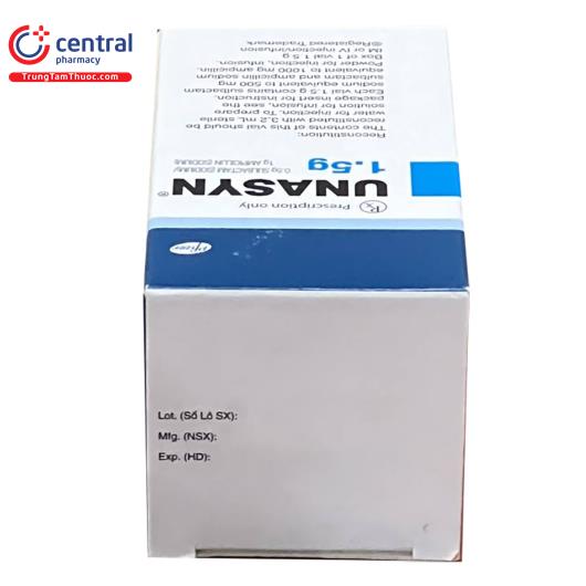 [CHÍNH HÃNG] Thuốc Unasyn 1.5g trị nhiễm khuẩn: chỉ định
