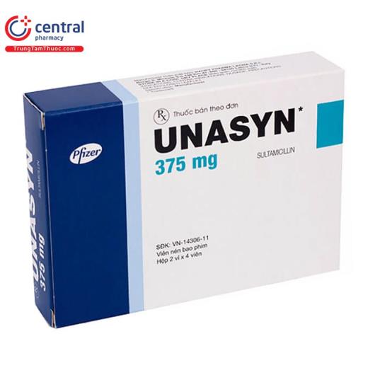 Thuốc Unasyn 375mg điều trị viêm xoang, viêm đường hô hấp