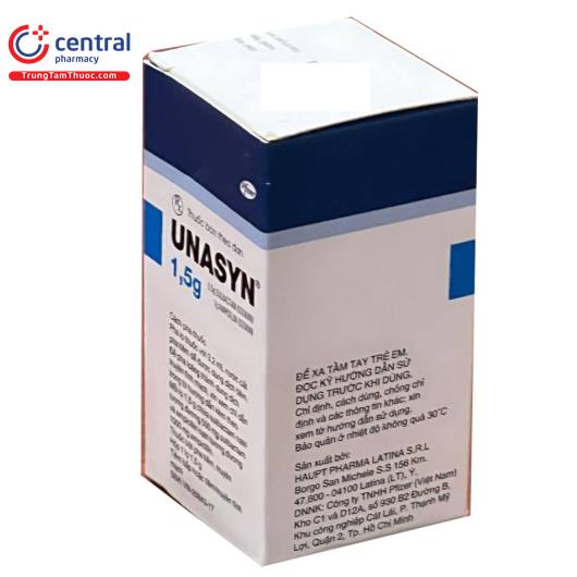 [CHÍNH HÃNG] Thuốc Unasyn 1.5g trị nhiễm khuẩn: chỉ định