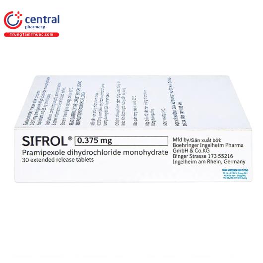 [CHÍNH HÃNG] Thuốc Sifrol 0,375mg - Điều trị Parkinson