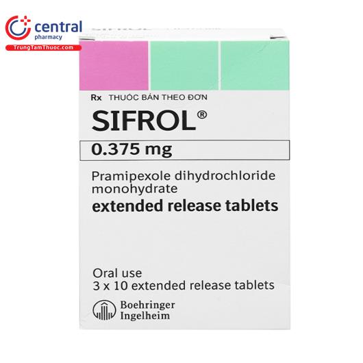 [CHÍNH HÃNG] Thuốc Sifrol 0,375mg - Điều trị Parkinson
