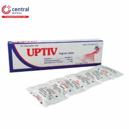 Thuốc Uptiv - viên đặt âm đạo điều trị viêm nhiễm hiệu quả