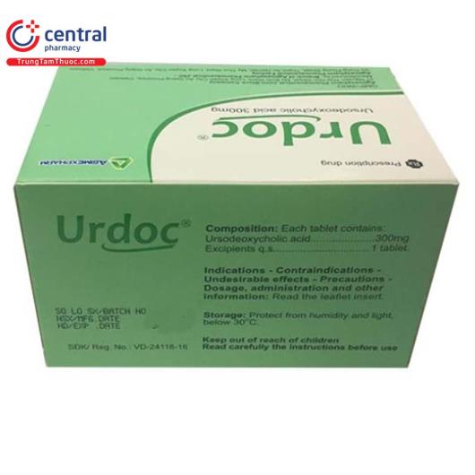 Thuốc Urdoc 300mg đánh tan sỏi mật, ngăn ngừa viêm gan mạn tính