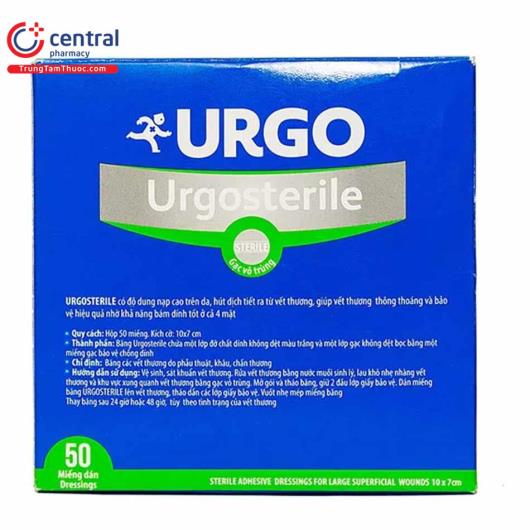 [CHÍNH HÃNG] Băng dán có gạc Urgo Urgosterile 10 x 7cm vô trùng