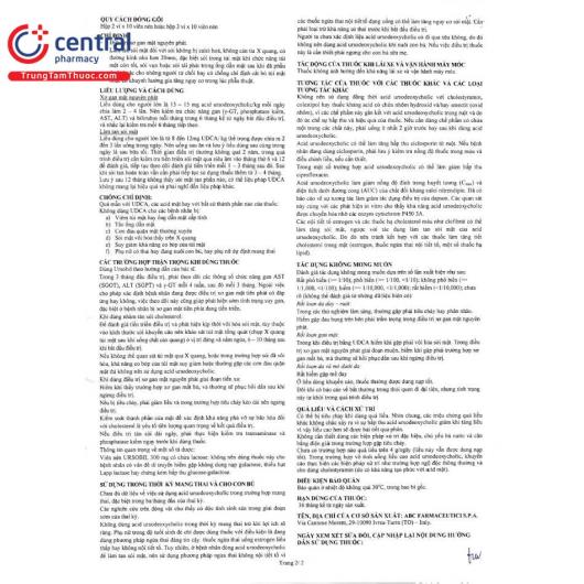 Thuốc Ursobil 300mg - Điều trị viêm túi mật, công dụng, cách dùng