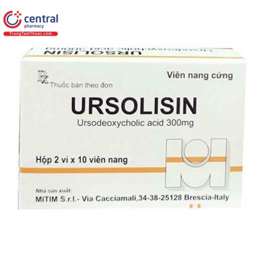 Thuốc Ursolisin 300mg- Thuốc điều trị nghẽn ống mật và túi mật