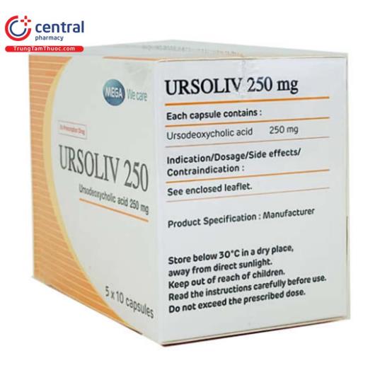 Thuốc Ursoliv 250 – Thuốc điều trị sỏi mật, xơ gan nguyên phát