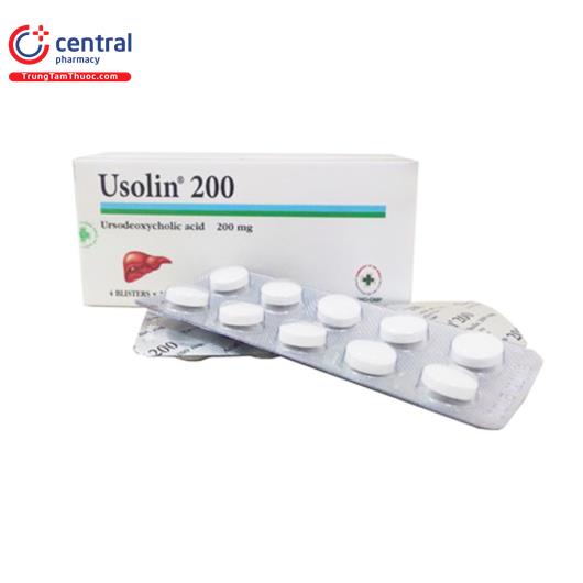 [CHÍNH HÃNG] Thuốc Usolin 200mg - giúp làm tan sỏi mật