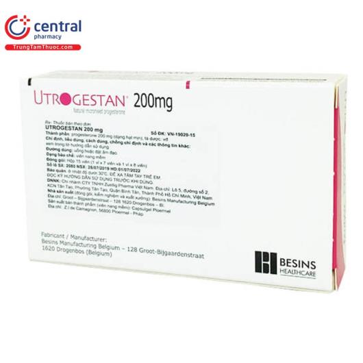 Thuốc Utrogestan 200mg: Cách dùng – liều dùng, lưu ý khi sử dụng