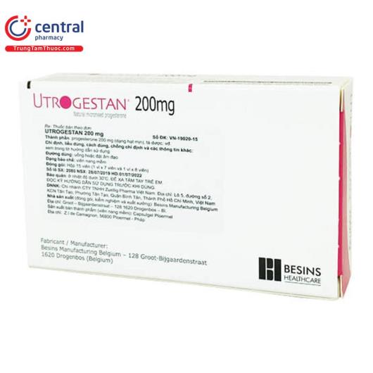 Thuốc Utrogestan 200mg: Cách dùng – liều dùng, lưu ý khi sử dụng