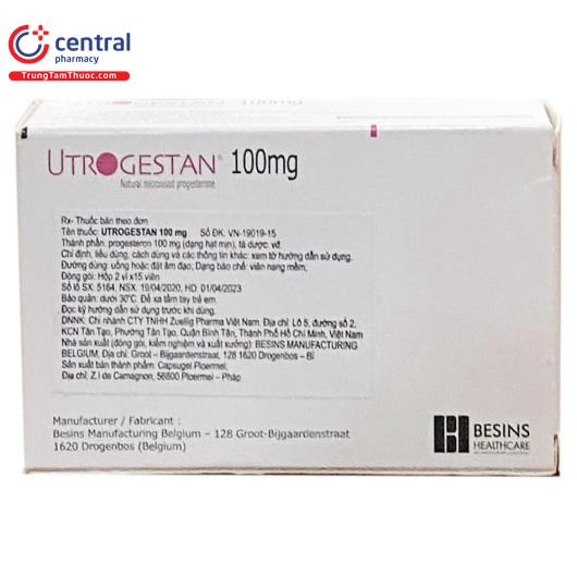 [CHÍNH HÃNG] Thuốc Utrogestan 100mg xóa tan rối loạn kinh nguyệt