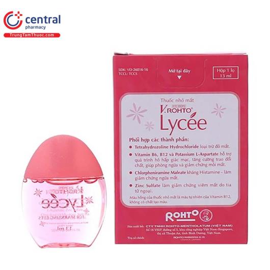 Thuốc V.Rohto Lycee - Thuốc nhỏ mắt bảo vệ đôi mắt