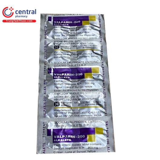 Thuốc điều trị động kinh Valparin-200 Alkalets: tác dụng, liều dùng