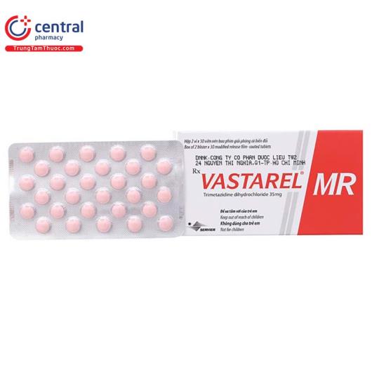 Thuốc Vastarel MR (Trimetazidine 35mg): tác dụng, chỉ định, lưu ý