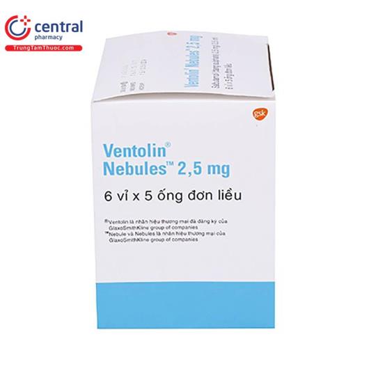 Thuốc Ventolin Nebules 2.5mg - điều trị các bệnh đường hô hấp