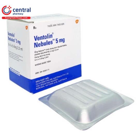 Thuốc Ventolin Nebules 5mg/2,5ml điều trị bệnh hen, viêm đường hô hấp