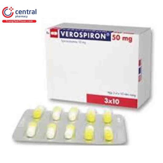 [CHÍNH HÃNG] Thuốc Verospiron 50mg - Điều trị tăng huyết áp