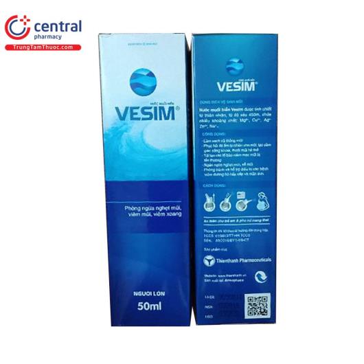 [CHÍNH HÃNG] Thuốc xịt mũi Vesim Người Lớn 50ml - ngăn ngừa viêm mũi