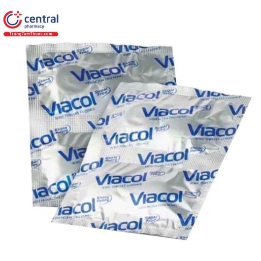 Viacol Viên Ngậm giúp giảm ho, ngừa đau rát cổ họng