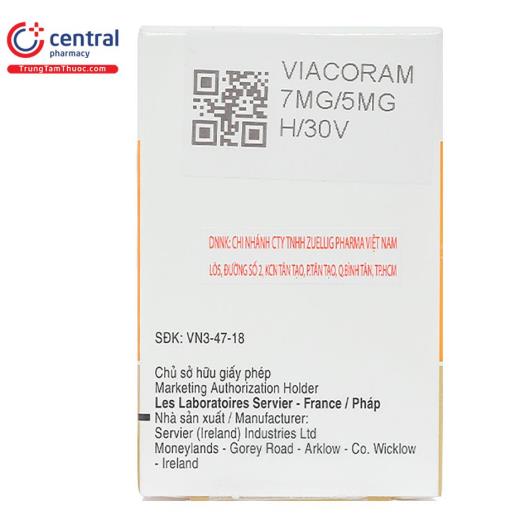 Thuốc Viacoram 7mg/5mg - Thuốc điều trị tăng huyết áp