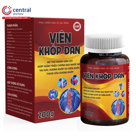 Thuốc Viên Khớp Đan hỗ trợ giảm đau lưng, mỏi gối, chân tay tê bì