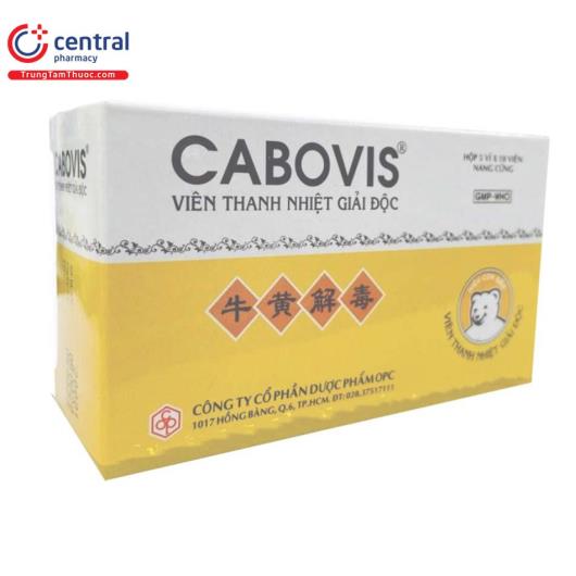 [CHÍNH HÃNG] Viên Thanh Nhiệt Giải Độc Cabovis: cách dùng