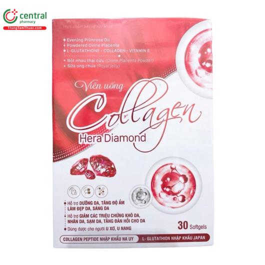 Viên uống Collagen Hera Diamond giúp hỗ trợ dưỡng da, tăng độ ẩm