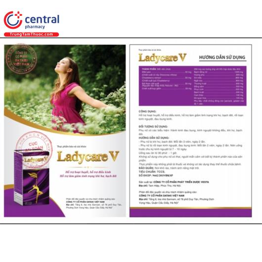 [CHÍNH HÃNG] Viên uống Ladycare V hỗ trợ điều trị viêm nhiễm phụ khoa