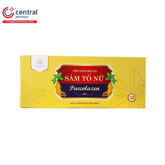 Viên uống đẹp da Sâm Tố Nữ Puecolazen giúp làn da luôn căng mịn