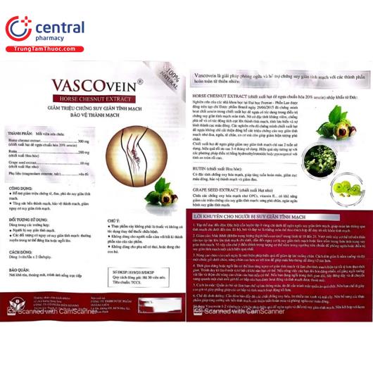 [CHÍNH HÃNG] Viên uống Vascovein - không còn suy giãn tĩnh mạch