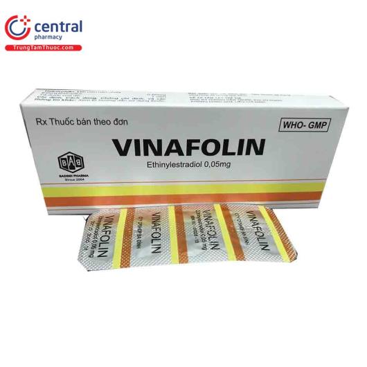 Thuốc Vinafolin (Ethinylestradiol 0,05mg): Cách dùng, liều dùng