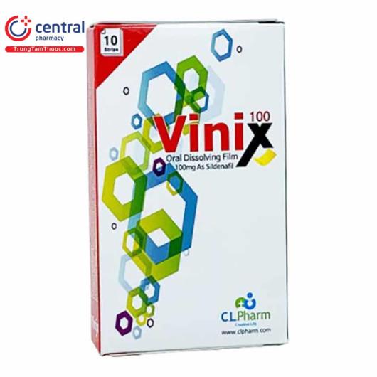 Tem ngậm Vinix 100 - điều trị rối loạn cương dương ở nam giới