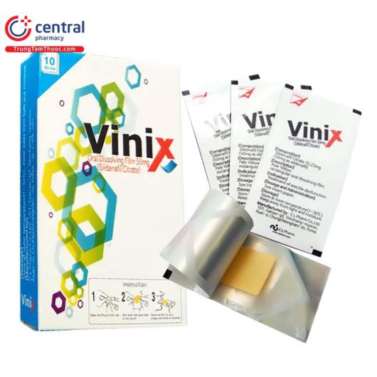 Thuốc Vinix 50mg - ngăn ngừa cương dương, kéo dài thời gian quan hệ