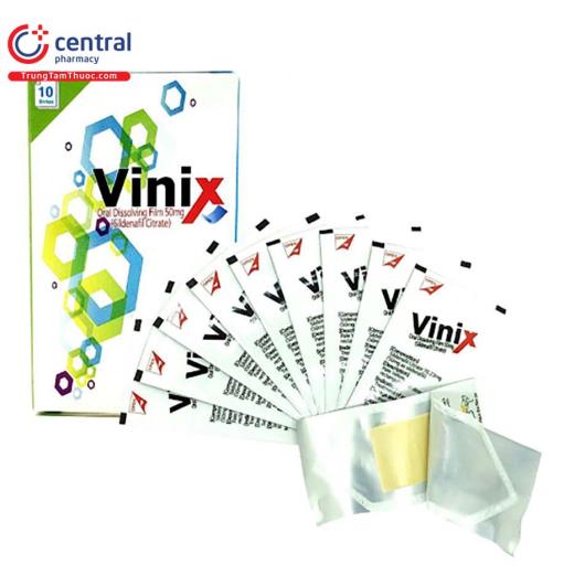 Thuốc Vinix 50mg - ngăn ngừa cương dương, kéo dài thời gian quan hệ