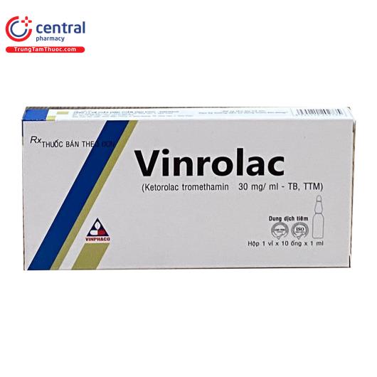 [CHÍNH HÃNG] Thuốc tiêm giảm đau Vinrolac 30mg/ml: chỉ định, giá bán