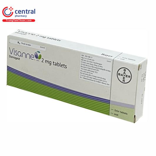 Thuốc Visanne 2mg tablets (Dienogest) điều trị nội mạc tử cung