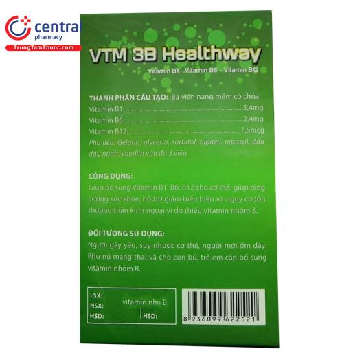 [CHÍNH HÃNG] VTM 3B Healthway cung cấp vitamin B1, B6, B12