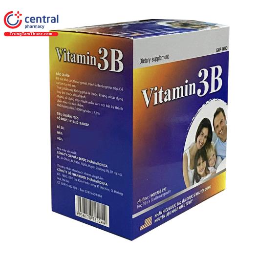 [CHÍNH HÃNG] Thuốc Vitamin 3B US Pharma USA cung cấp vitamin B