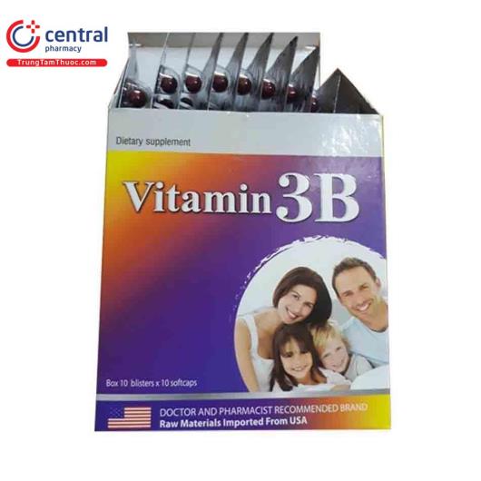 [CHÍNH HÃNG] Thuốc Vitamin 3B US Pharma USA cung cấp vitamin B