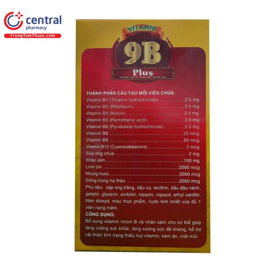 [CHÍNH HÃNG] Thuốc Vitamin 9B Plus: Giảm mệt mỏi, hồi phục sức khỏe