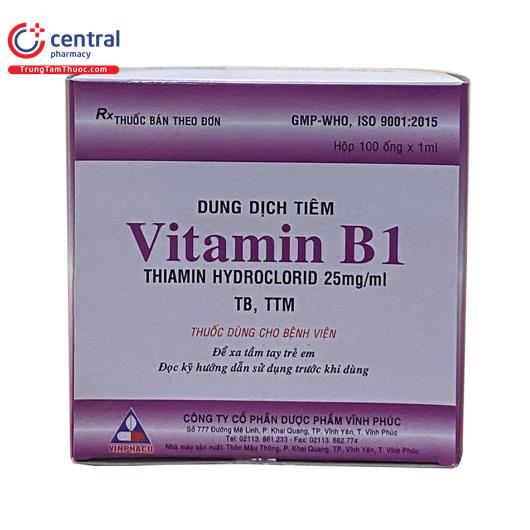 [CHÍNH HÃNG] Thuốc Vitamin B1 25mg/ml Vinphaco: cung cấp vitamin B1