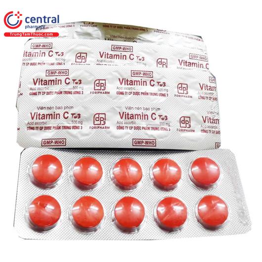 [CHÍNH HÃNG] Thuốc Vitamin C Tw3 500mg điều trị thiếu vitamin C