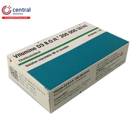 Thuốc Vitamine D3 B.O.N 200 000 UI/1 ml: tác dụng, giá bán