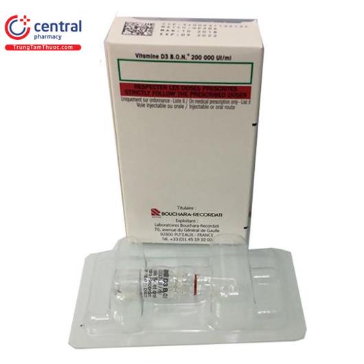 Thuốc Vitamine D3 B.O.N 200 000 UI/1 ml: tác dụng, giá bán