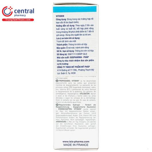 Thuốc bạch biến Vitiskin 50ml: Công dụng, cách dùng, giá bán