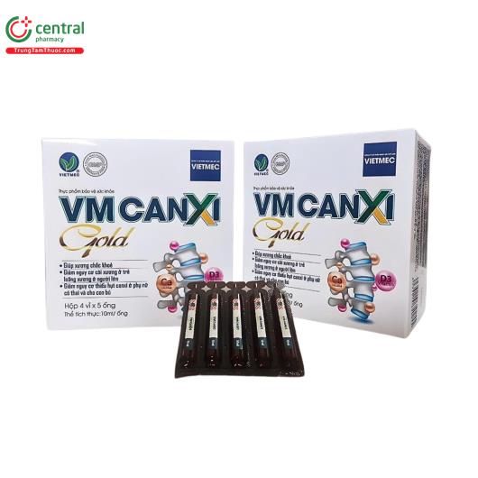 VM Canxi Gold hỗ trợ tăng hấp thu canxi, giúp xương và răng chắc khỏe