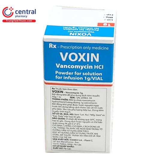 [CHÍNH HÃNG] Thuốc Voxin 1g điều trị nhiễm khuẩn: tác dụng
